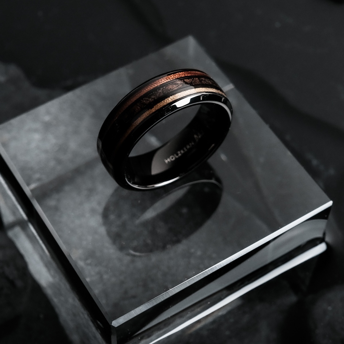 Cartesian Ring (Zebrawood/Black) | Holzkern