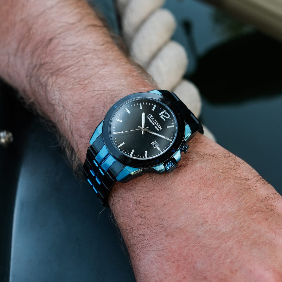 Glaciersurge (Hawk’s eye/Maple) | Holzkern Wood Watches