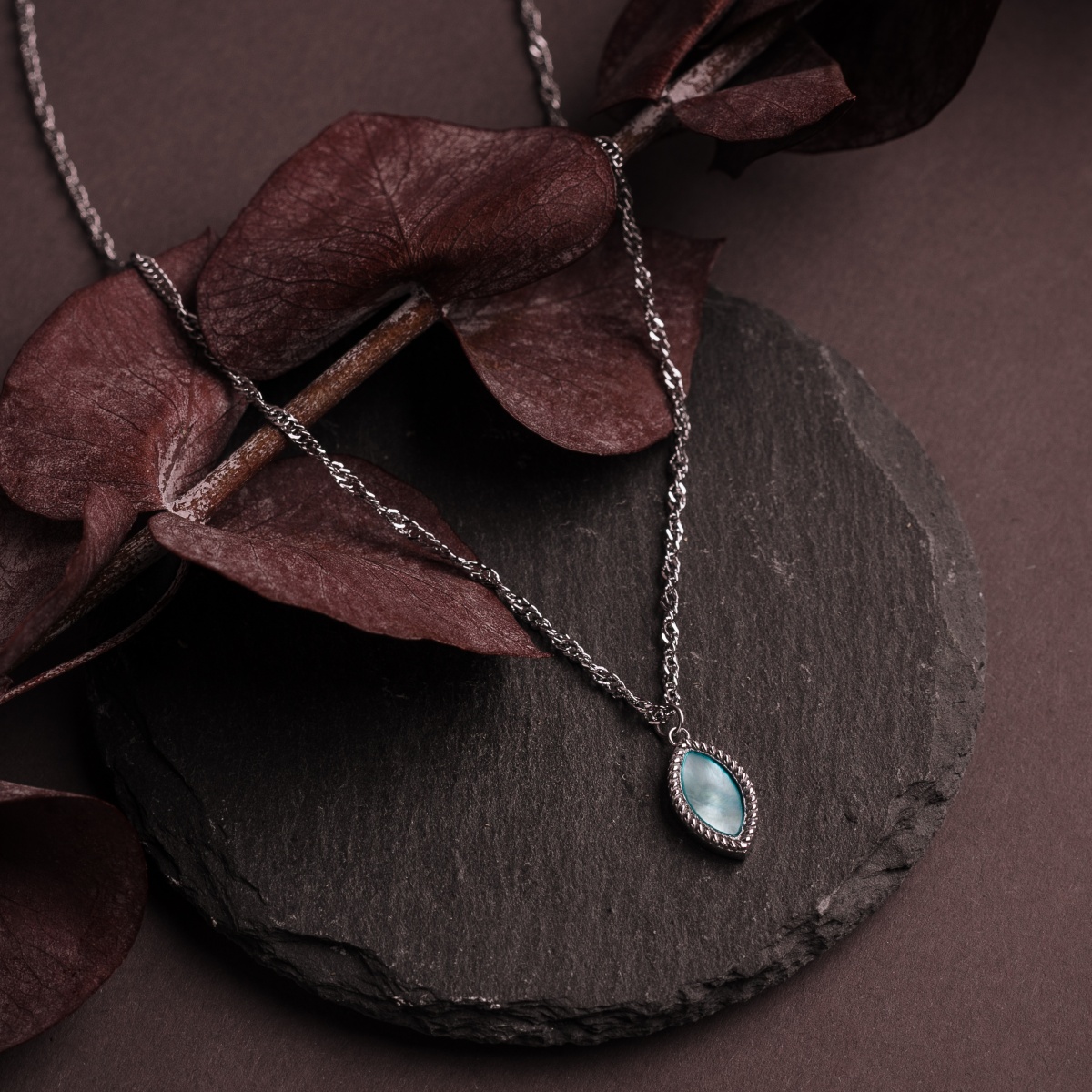 Visual Necklace (Nacre/Silver) | Holzkern